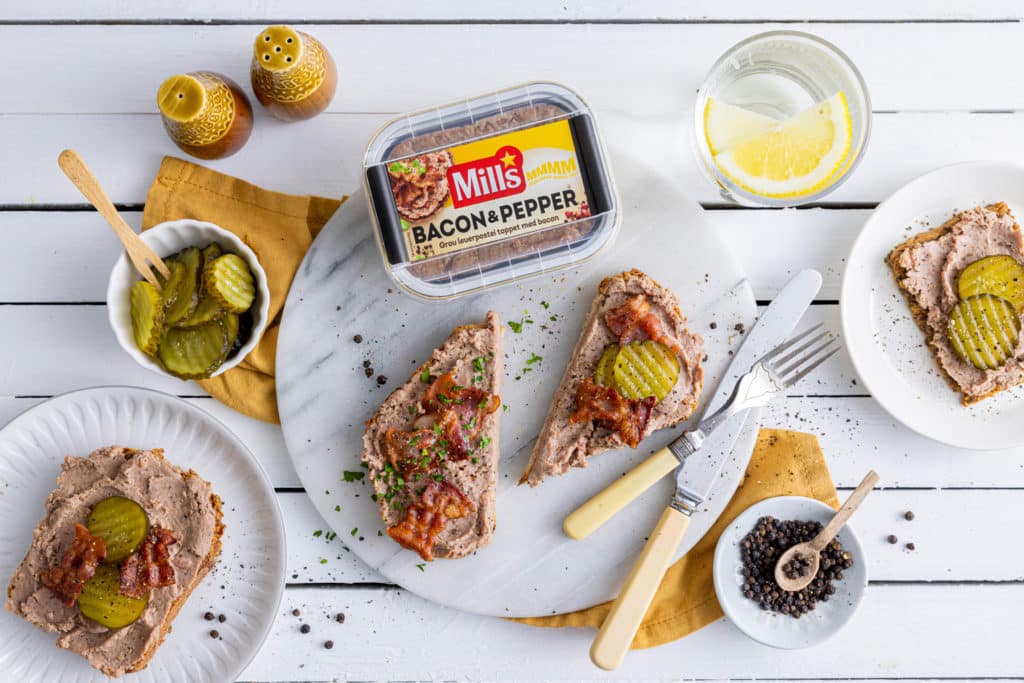 Mills Ovnsbakt Bacon- og pepperpostei - Mills