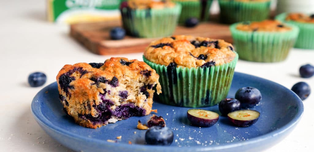 Sunne og saftige blåbærmuffins - Soft Flora
