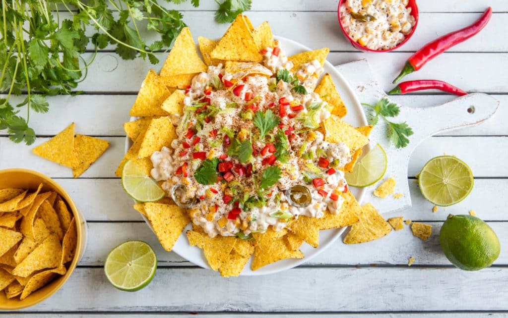Nachochips med meksikansk maisdipp - Mills