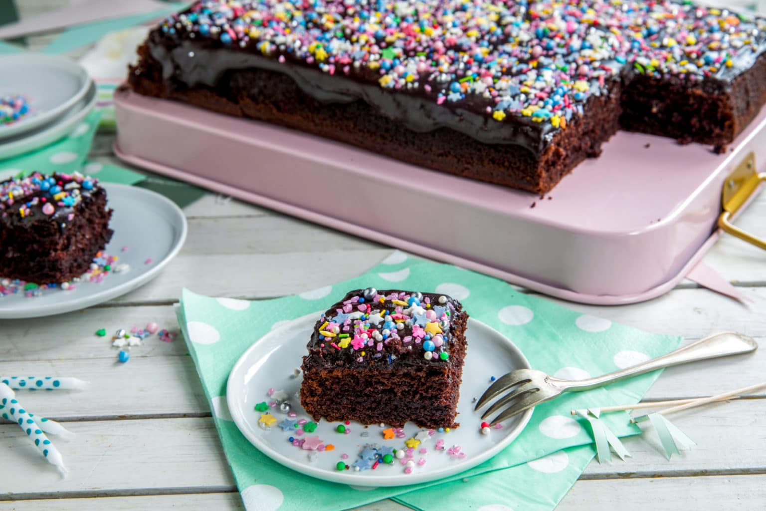 Saftig sjokoladekake i rund form - Melange