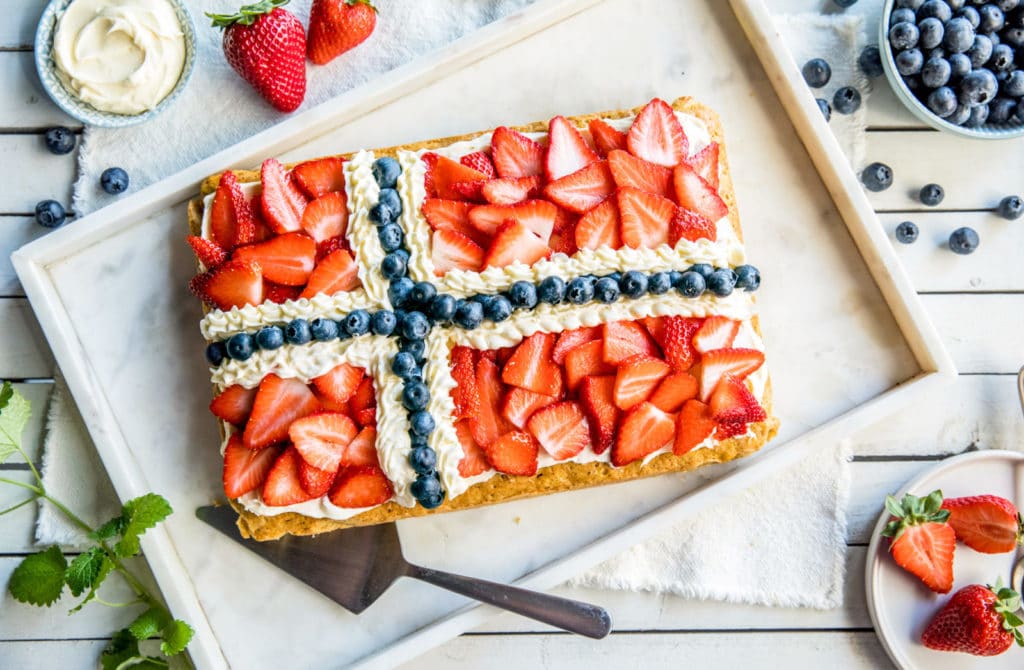 Flaggkake til 17. mai - Melange